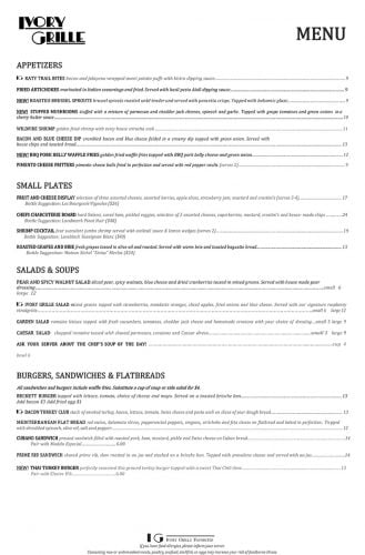 Dinner - The Ivory Grille